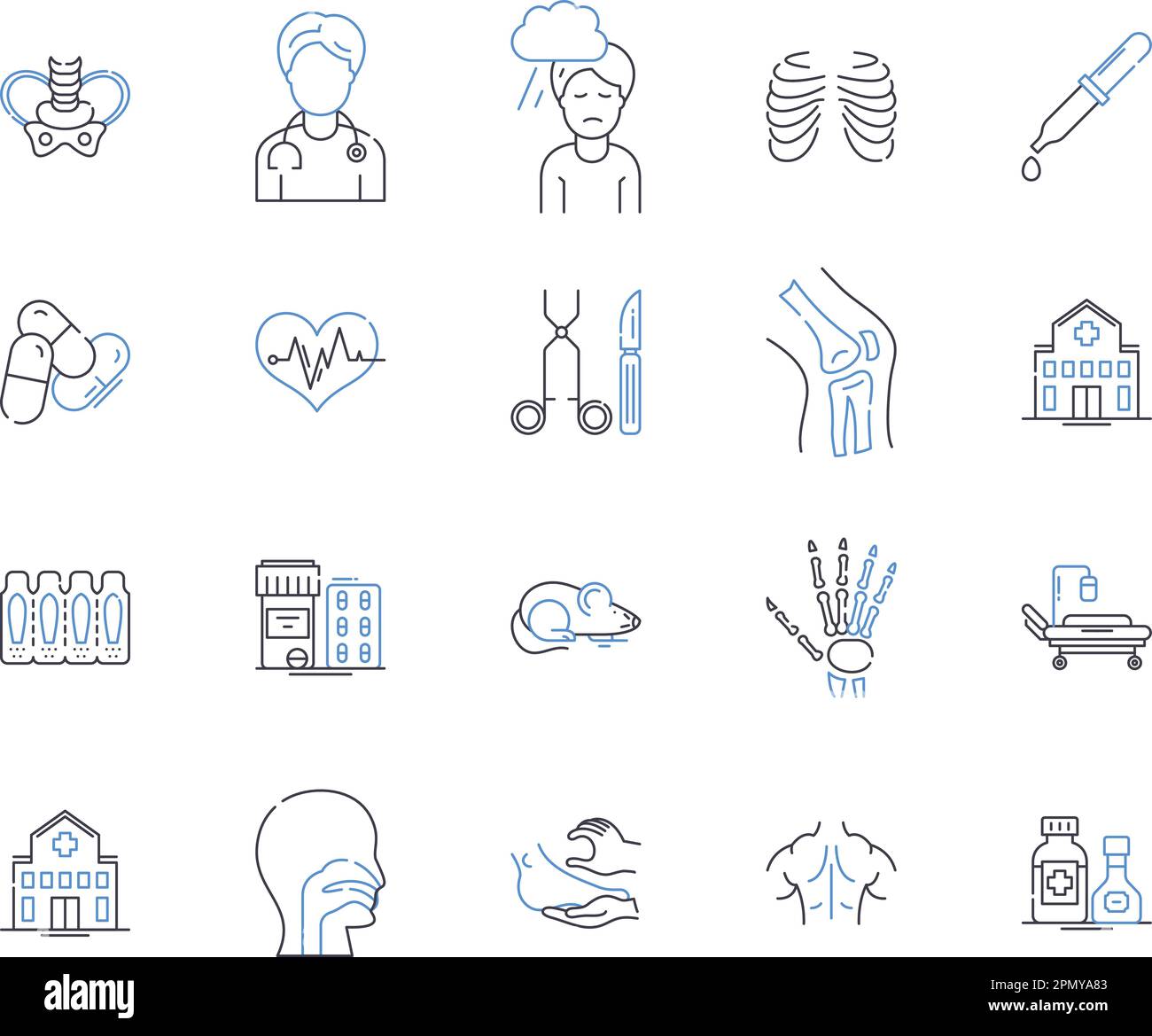Health services outline icons collection. Healthcare, Services ...
