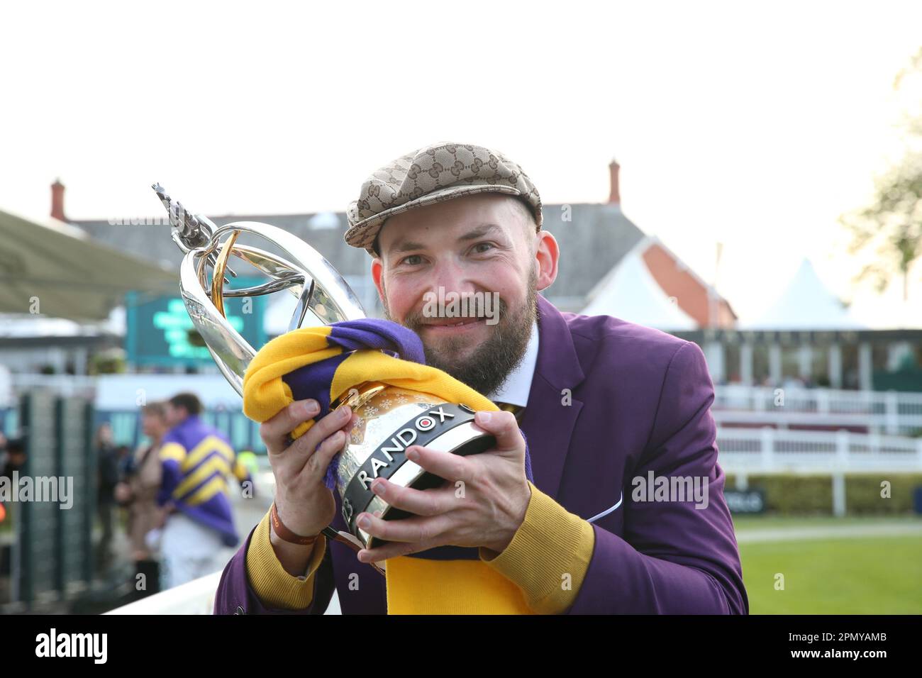 Winning co-owner of Corach Rambler Thomas Kendall celebrates after ...