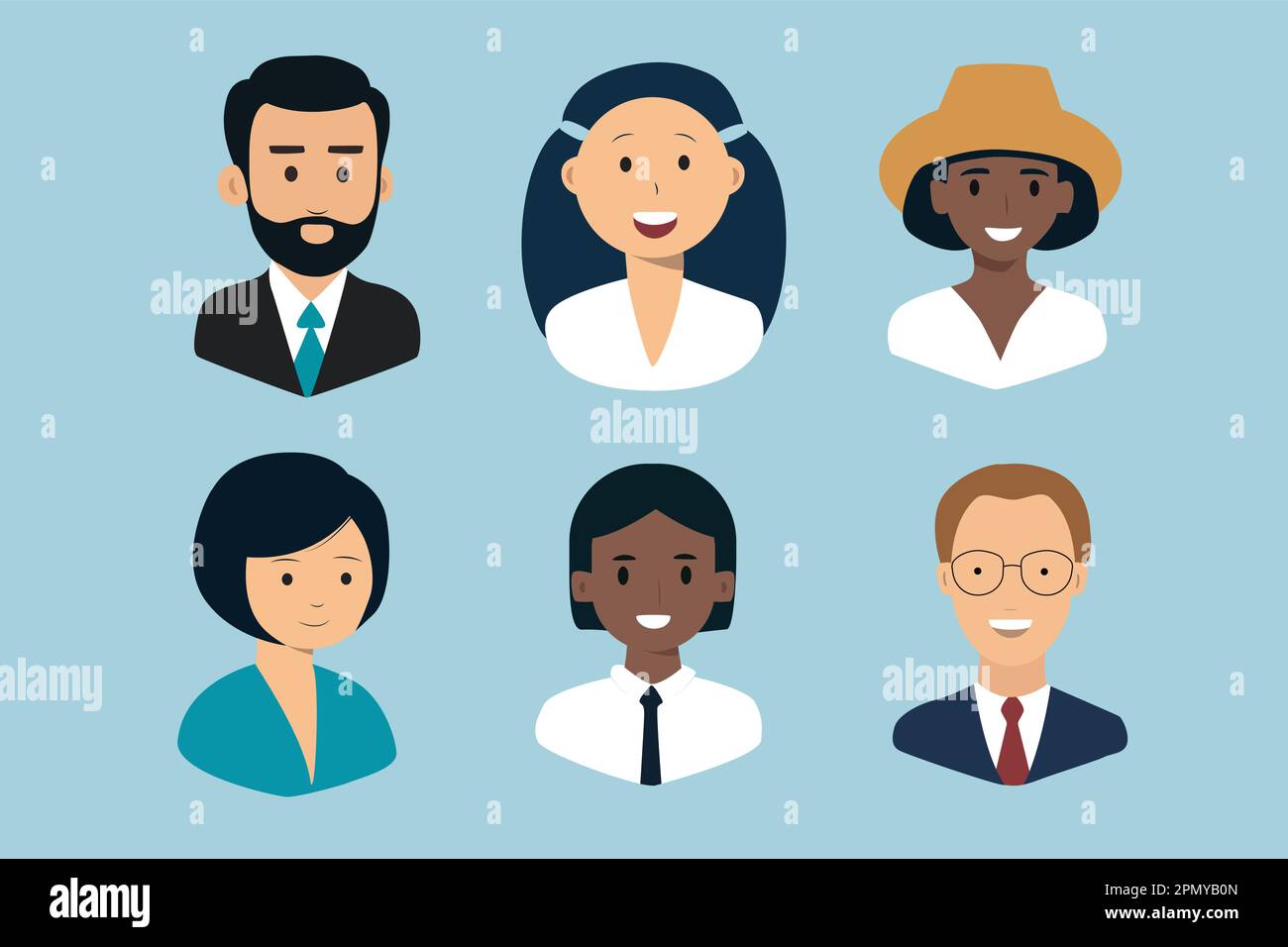 different people of different nationalities icons characters skin color ...