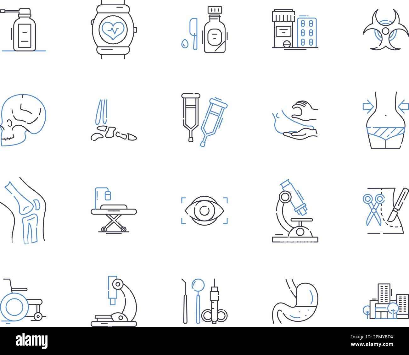 Health coaching outline icons collection. Health, Coaching, Wellness ...