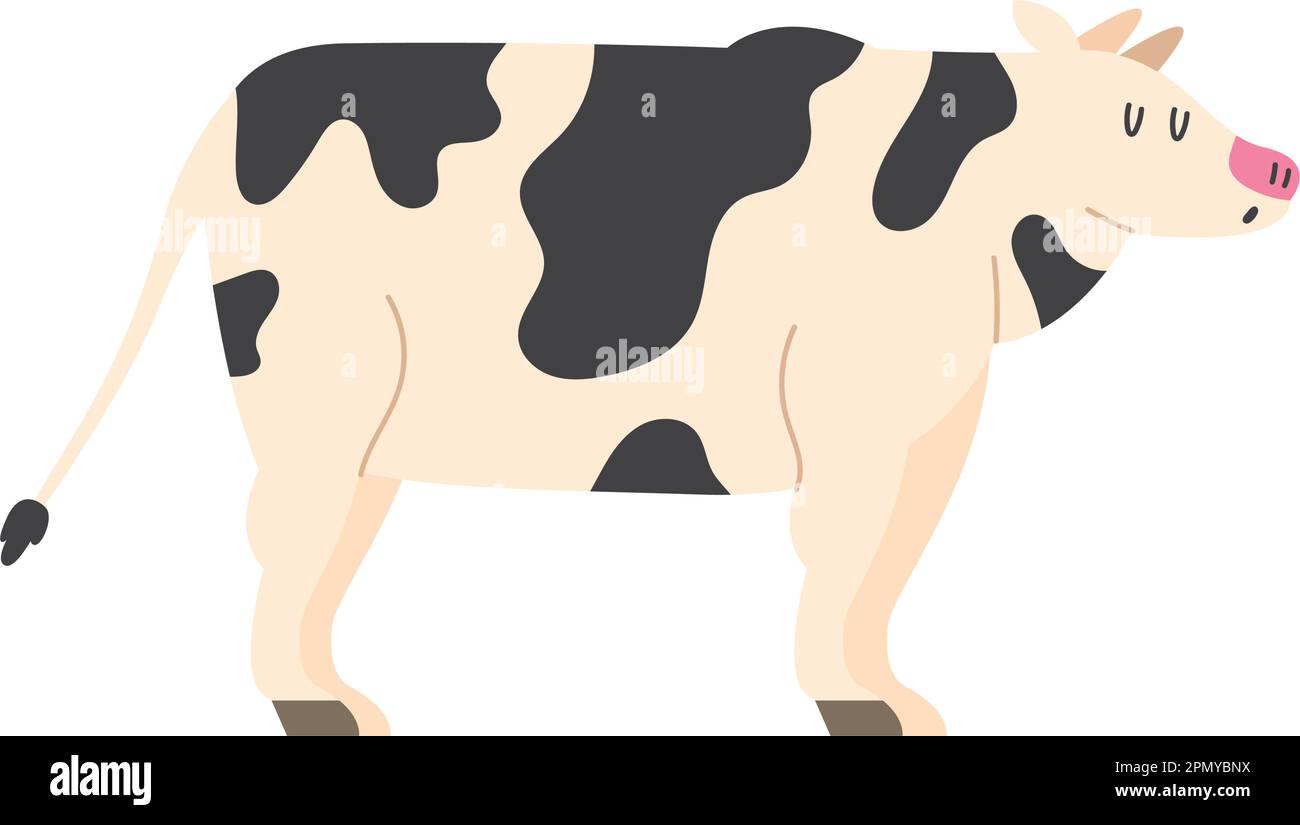 Cute cow design over white Stock Vector Image & Art - Alamy
