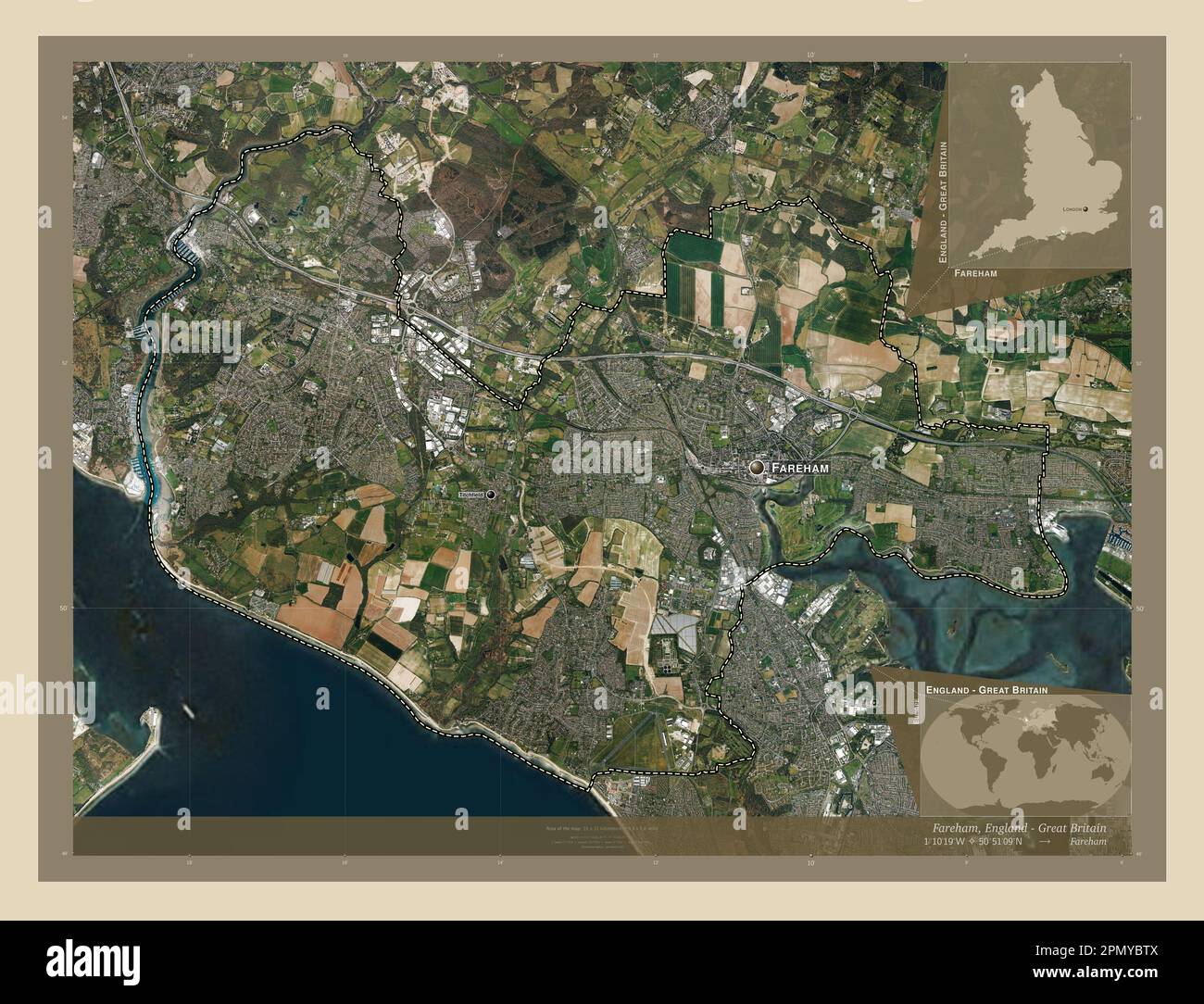 Fareham, non metropolitan district of England - Great Britain. High ...