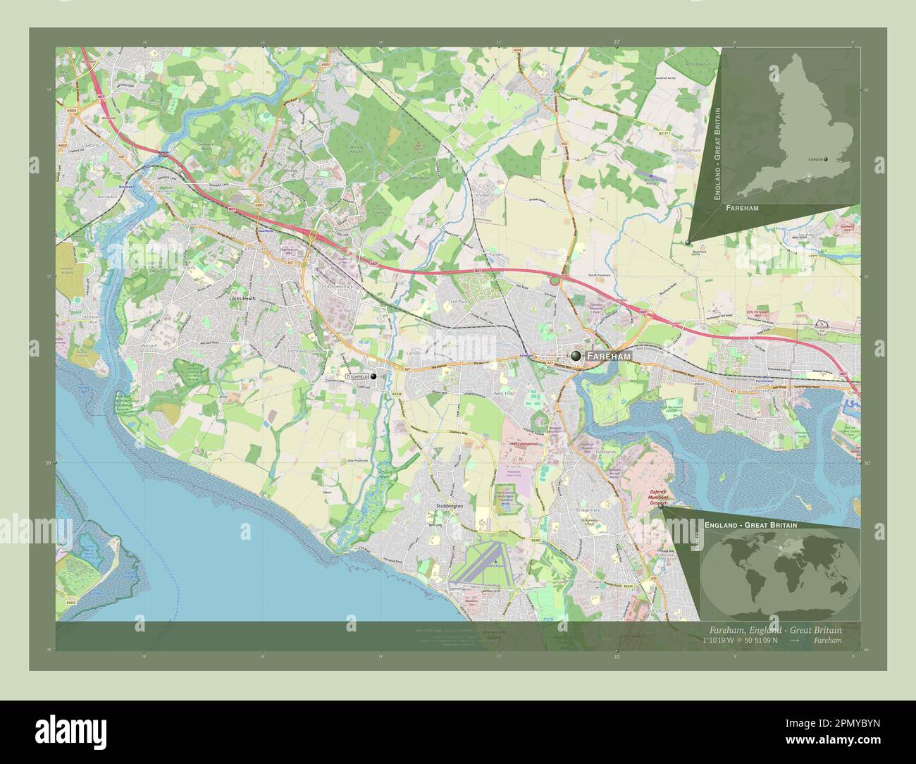 Fareham, non metropolitan district of England - Great Britain. Open ...