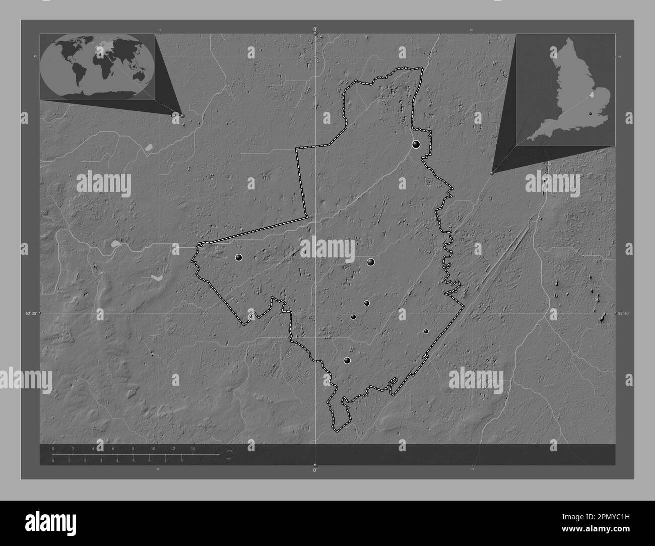 Fenland, non metropolitan district of England - Great Britain. Bilevel ...