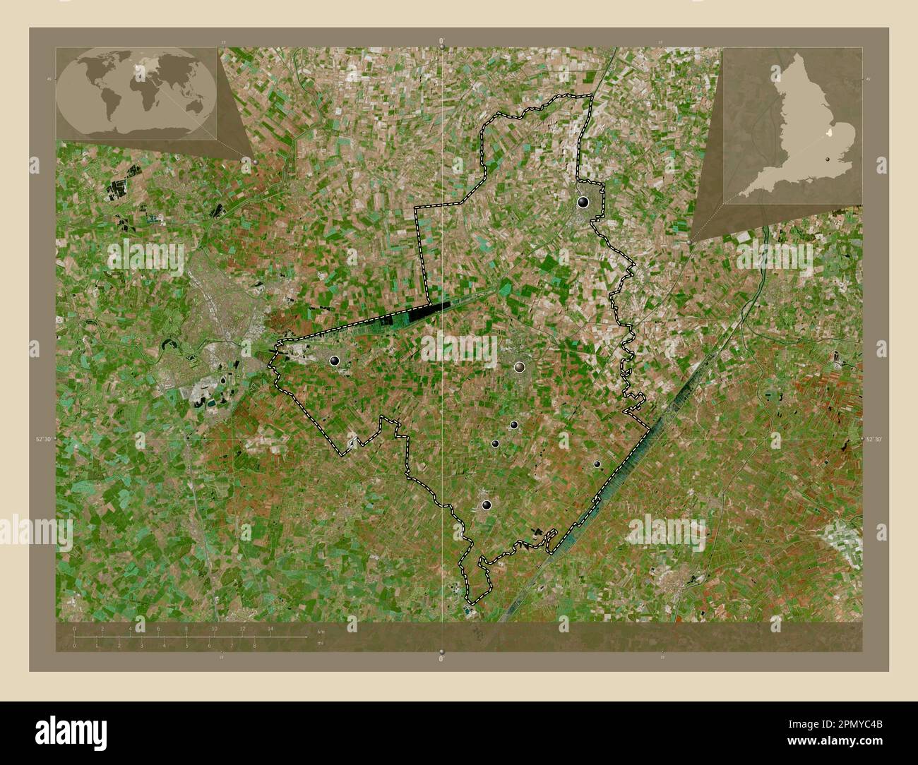 Fenland, non metropolitan district of England - Great Britain. High ...