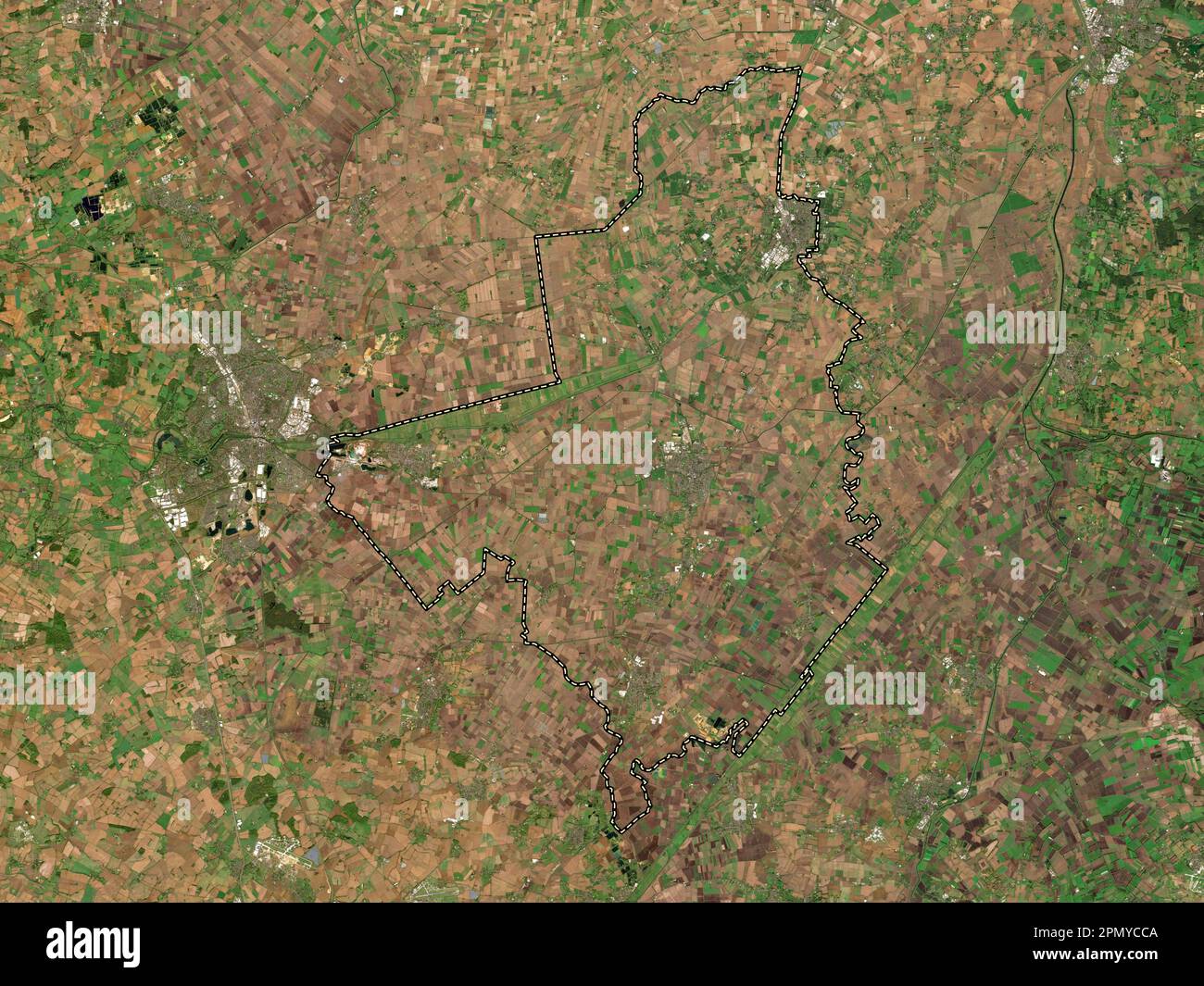 Fenland, non metropolitan district of England - Great Britain. Low ...