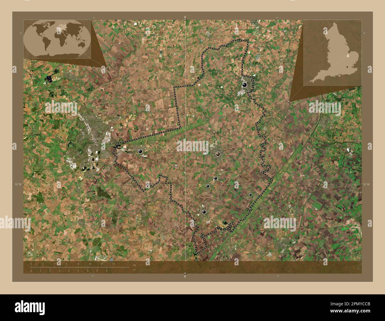 Fenland, non metropolitan district of England - Great Britain. Low ...
