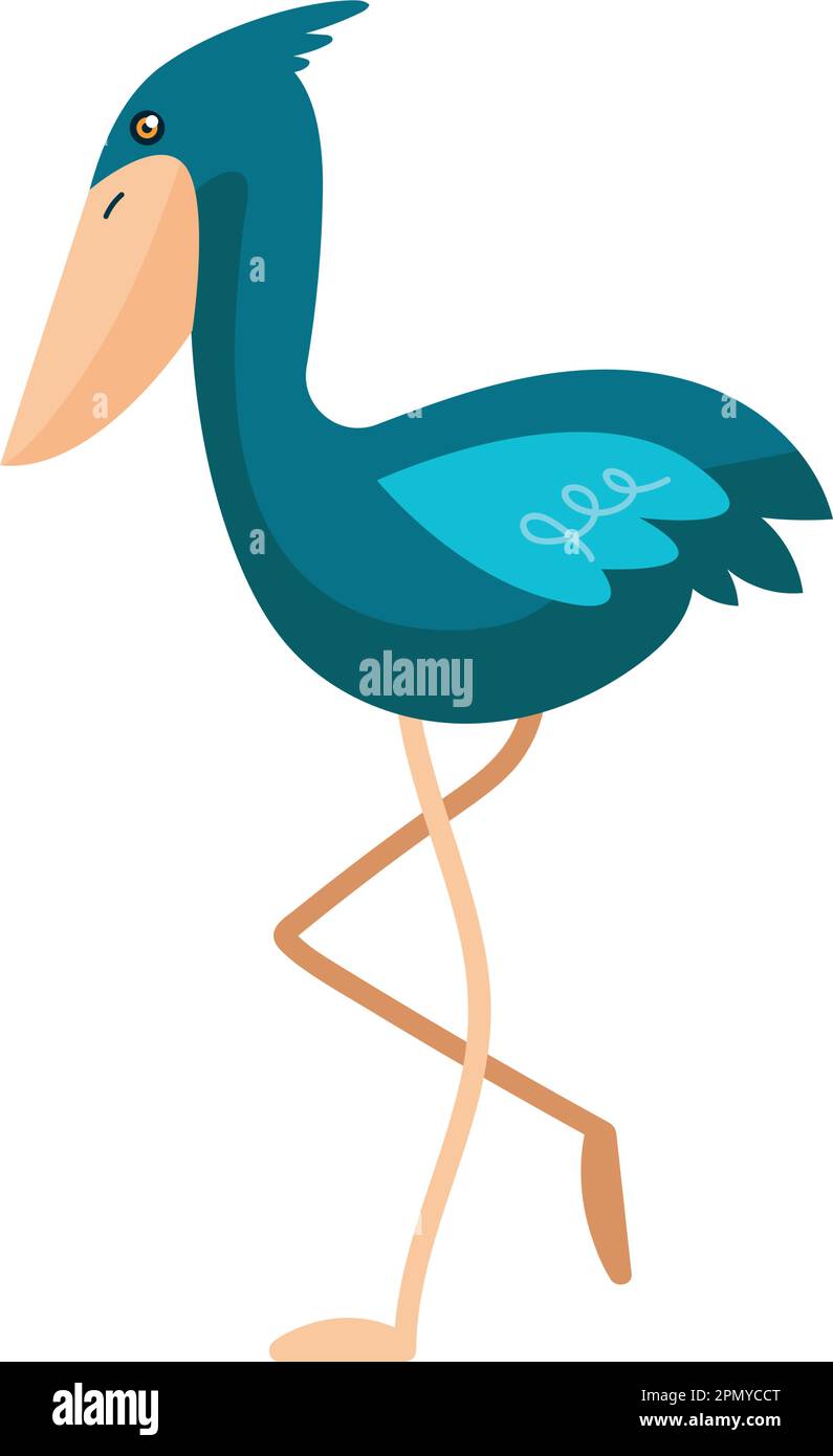 Cartoon bird with blue feathers over white Stock Vector Image & Art - Alamy