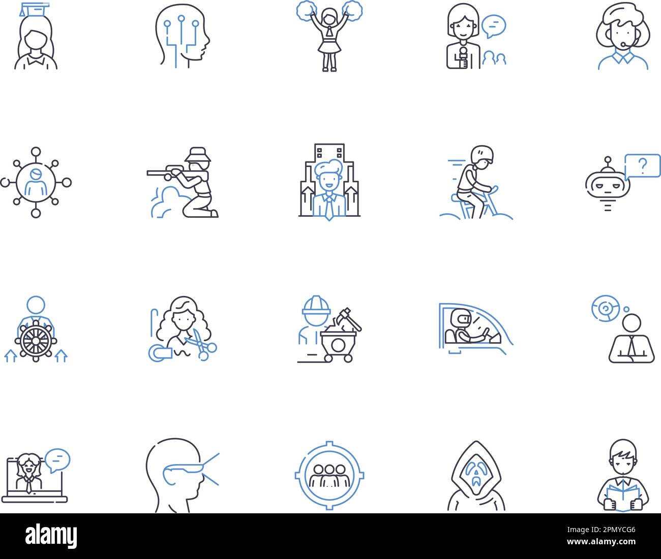 Avatars outline icons collection. Avatars, Digital, Virtual, Figures ...