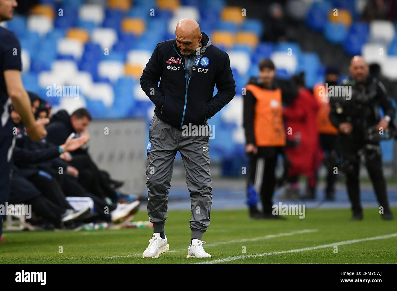 Naples, Italy. 15th Apr, 2023. Luciano Spalletti head coach of SSC ...