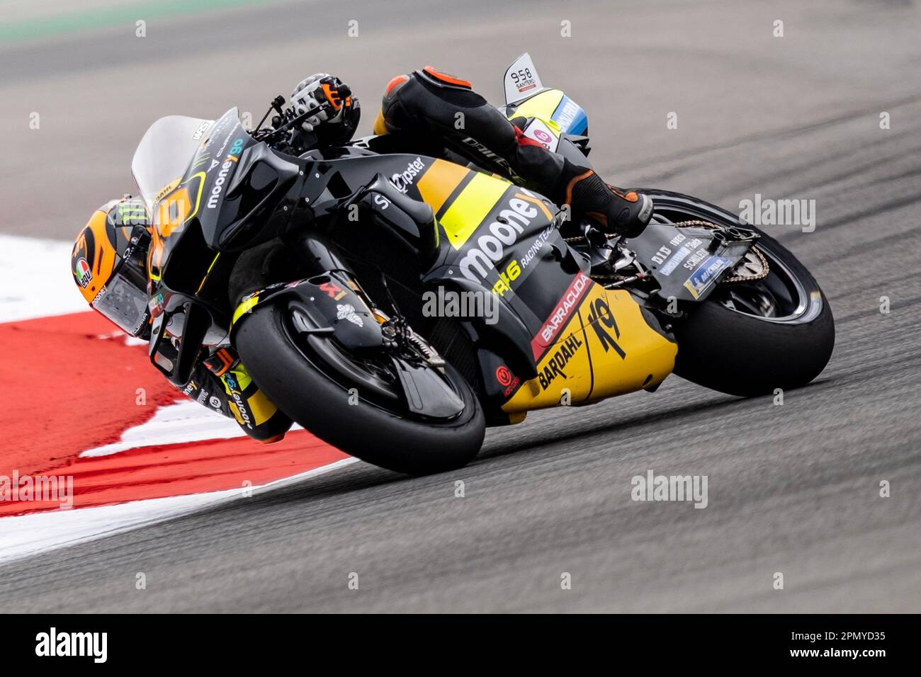 Texas, USA. 15th Apr, 2023. Luca Marini #10 with Team VR46 in action at ...