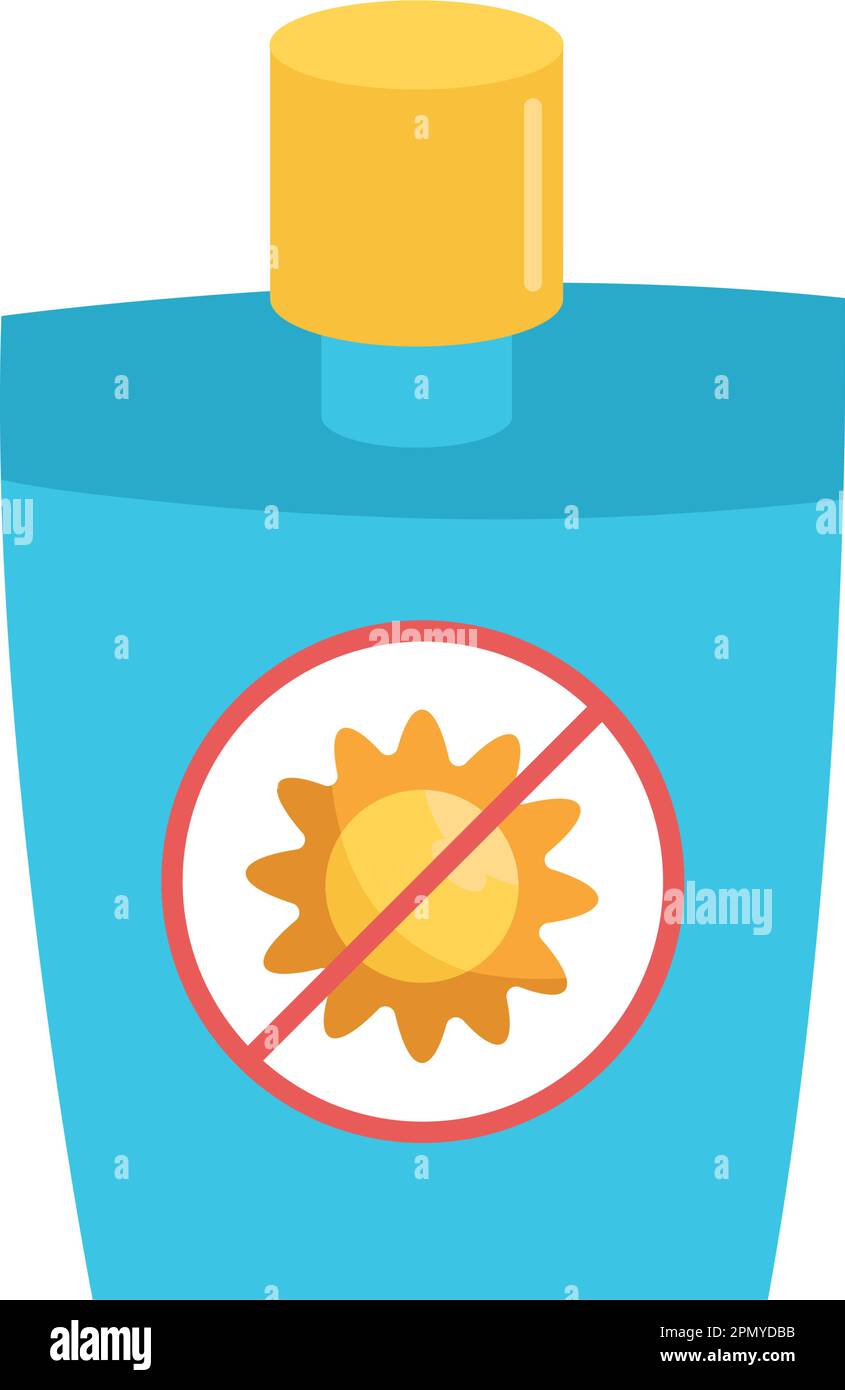 Cartoon sunscreen bottle isolated Stock Vector Images - Alamy