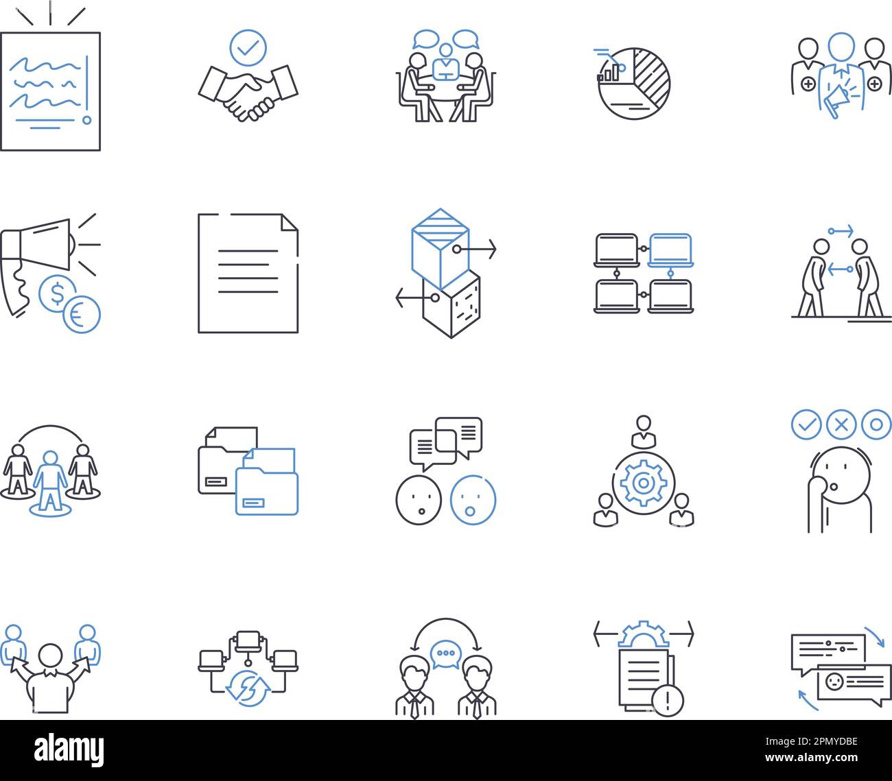 Partner connections outline icons collection. Partner, Connections ... Partner connections outline icons collection. Partner, Connections ...