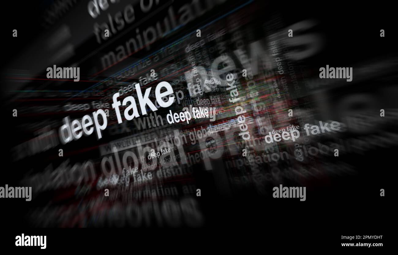 Deep fake hoax false and ai manipulation headline news across ...