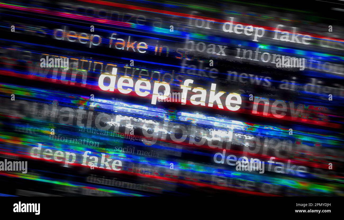 Deep fake hoax false and ai manipulation headline news across ...
