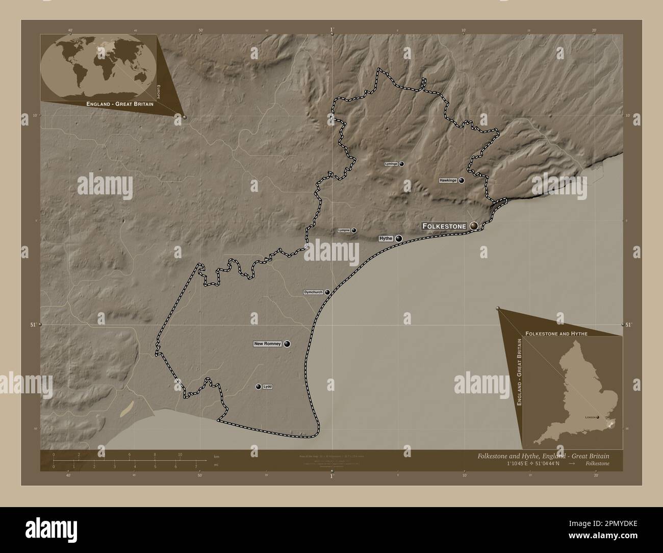 Folkestone and Hythe, non metropolitan district of England - Great ...