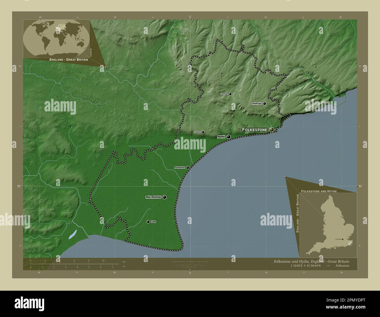 Folkestone and Hythe, non metropolitan district of England - Great ...