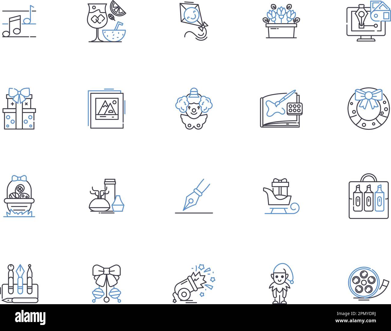 Creative outline icons collection. Innovative, Artistic, Imaginative ...