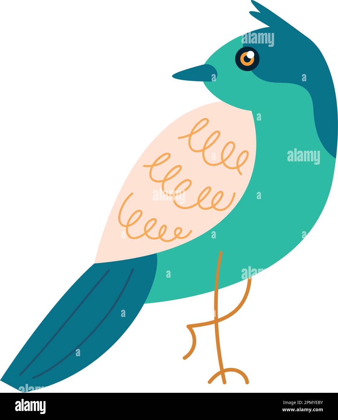 Pigeon in blue colors Stock Vector Images - Alamy