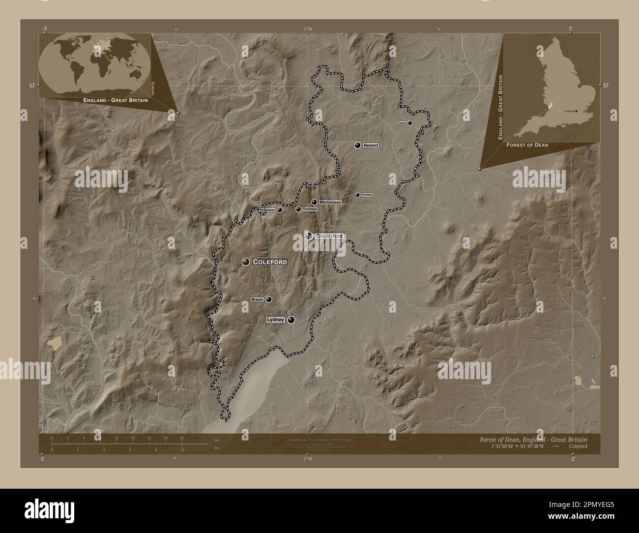 Forest of Dean, non metropolitan district of England - Great Britain ...