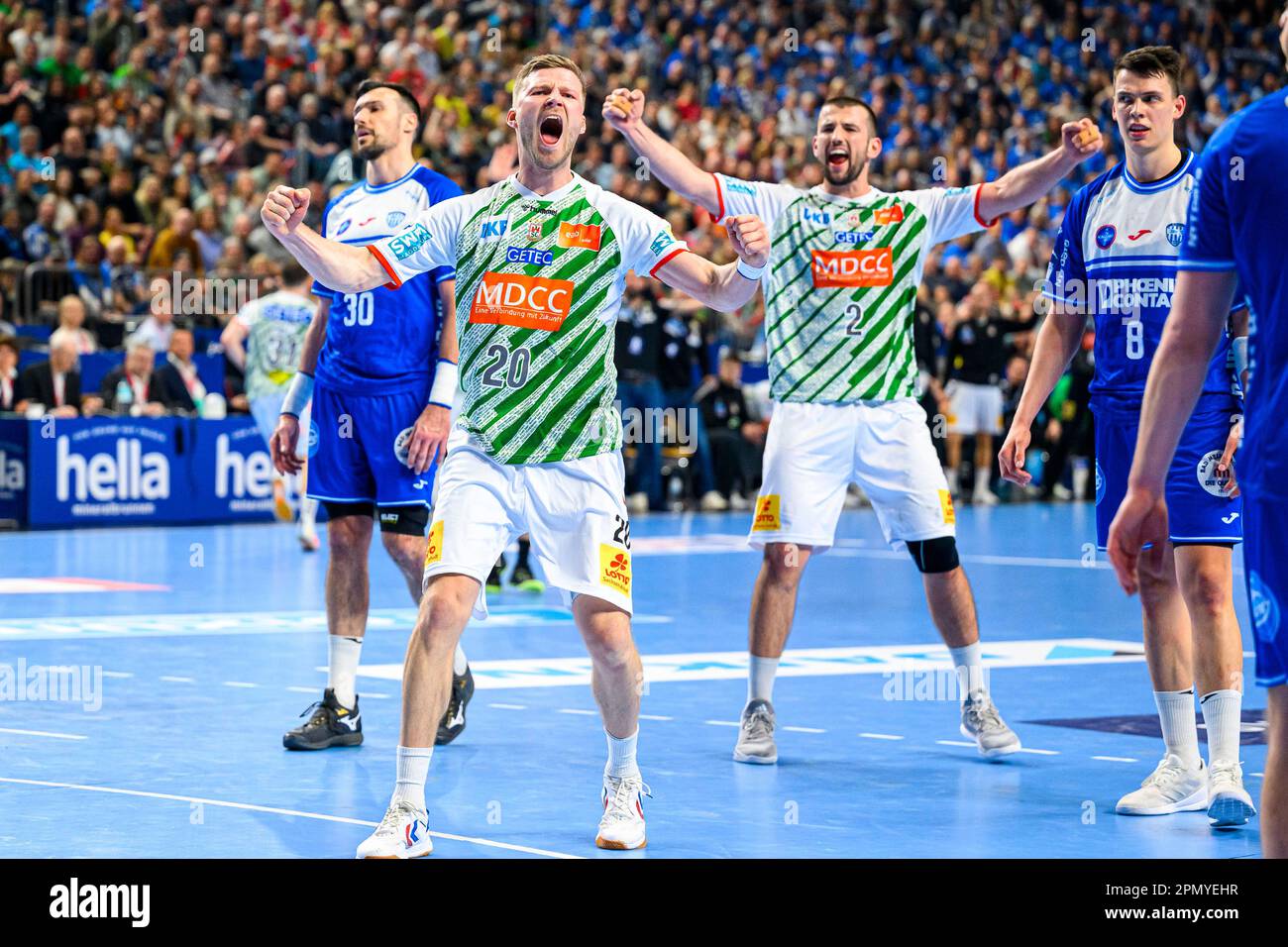 Cologne, Germany. 15th Apr, 2023. Handball: DHB Cup, SC Magdeburg - TBV ...