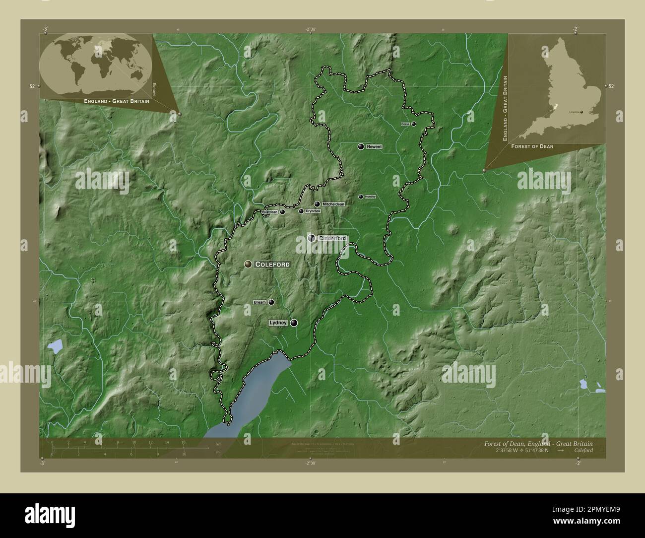 Forest of Dean, non metropolitan district of England - Great Britain ...