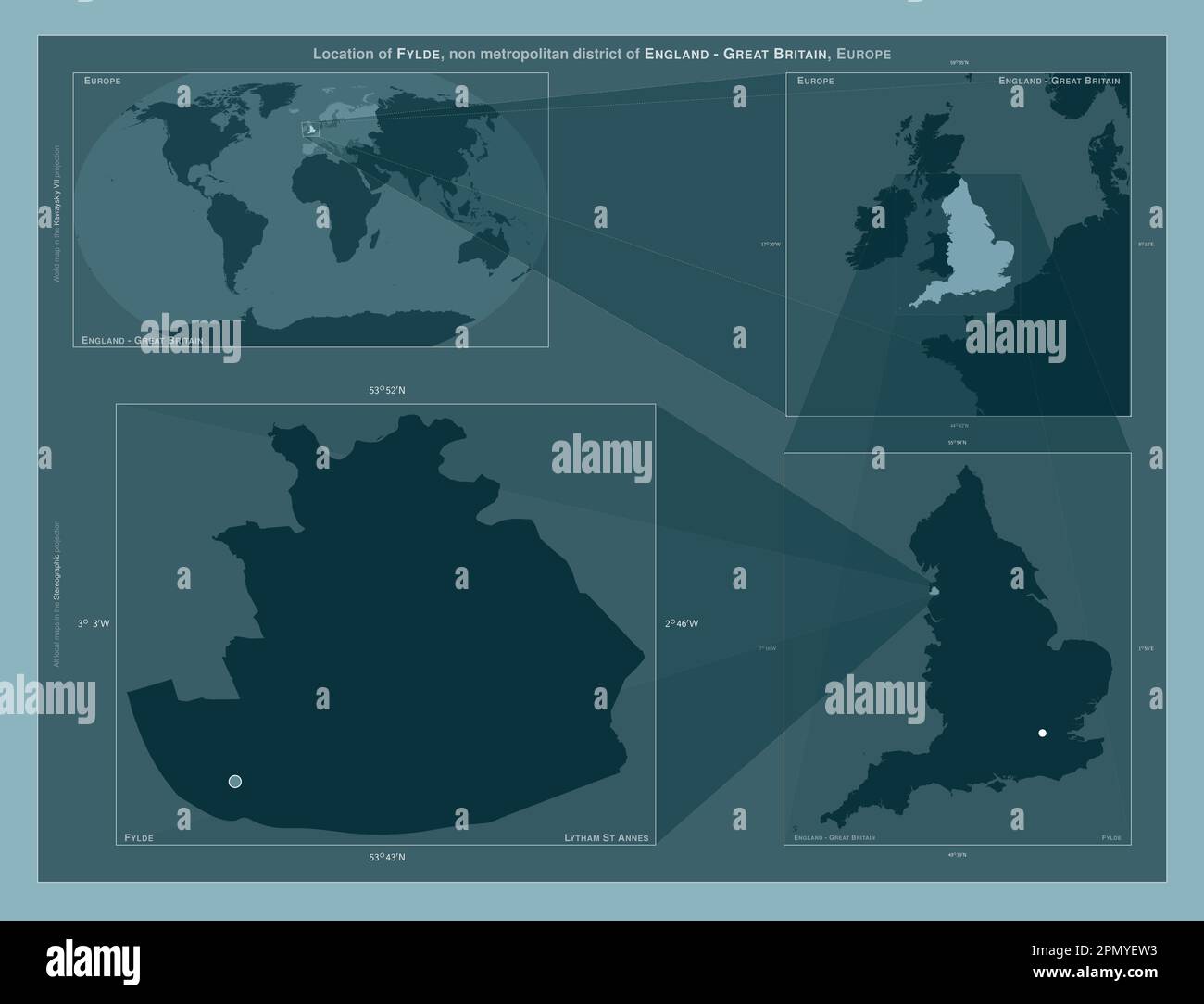 Map of lytham st annes hi-res stock photography and images - Alamy