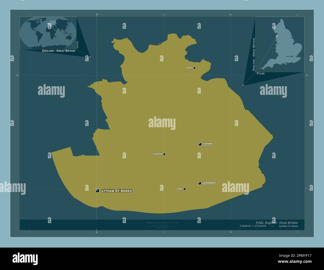 Map of lytham st annes hi-res stock photography and images - Alamy