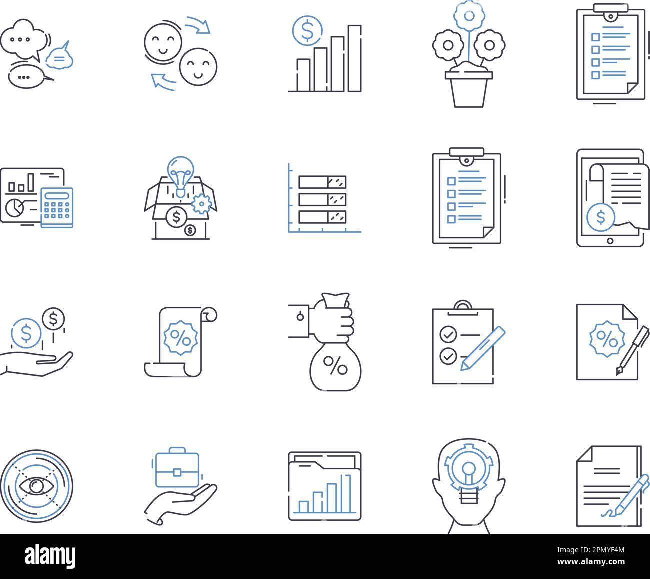Assessment And Audit Outline Icons Collection Auditing Assessing