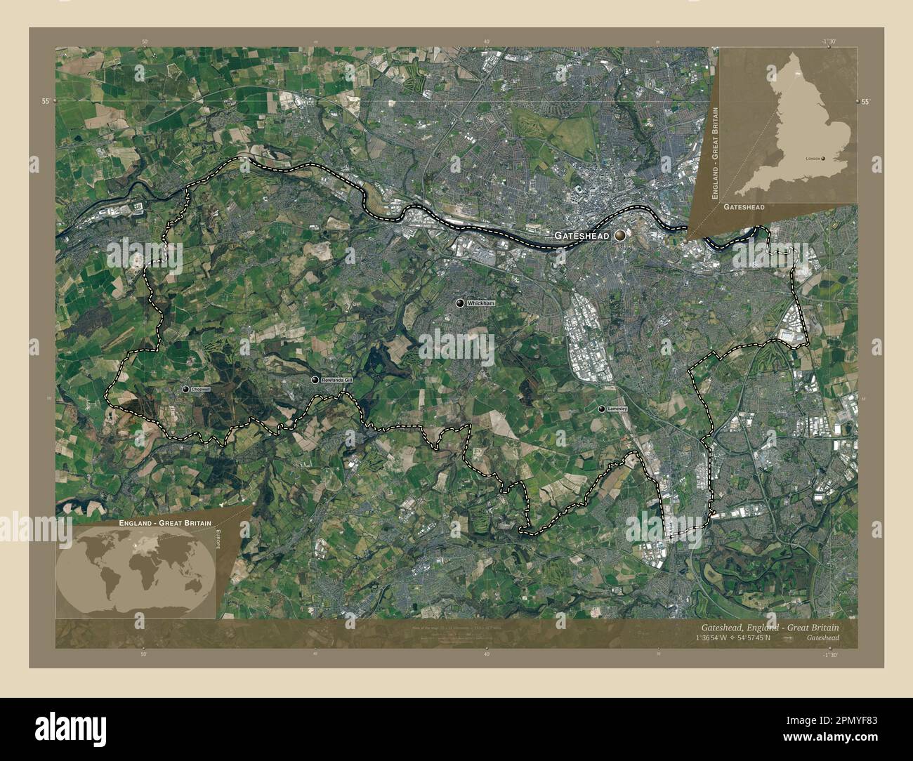 Gateshead, unitary authority of England - Great Britain. High ...