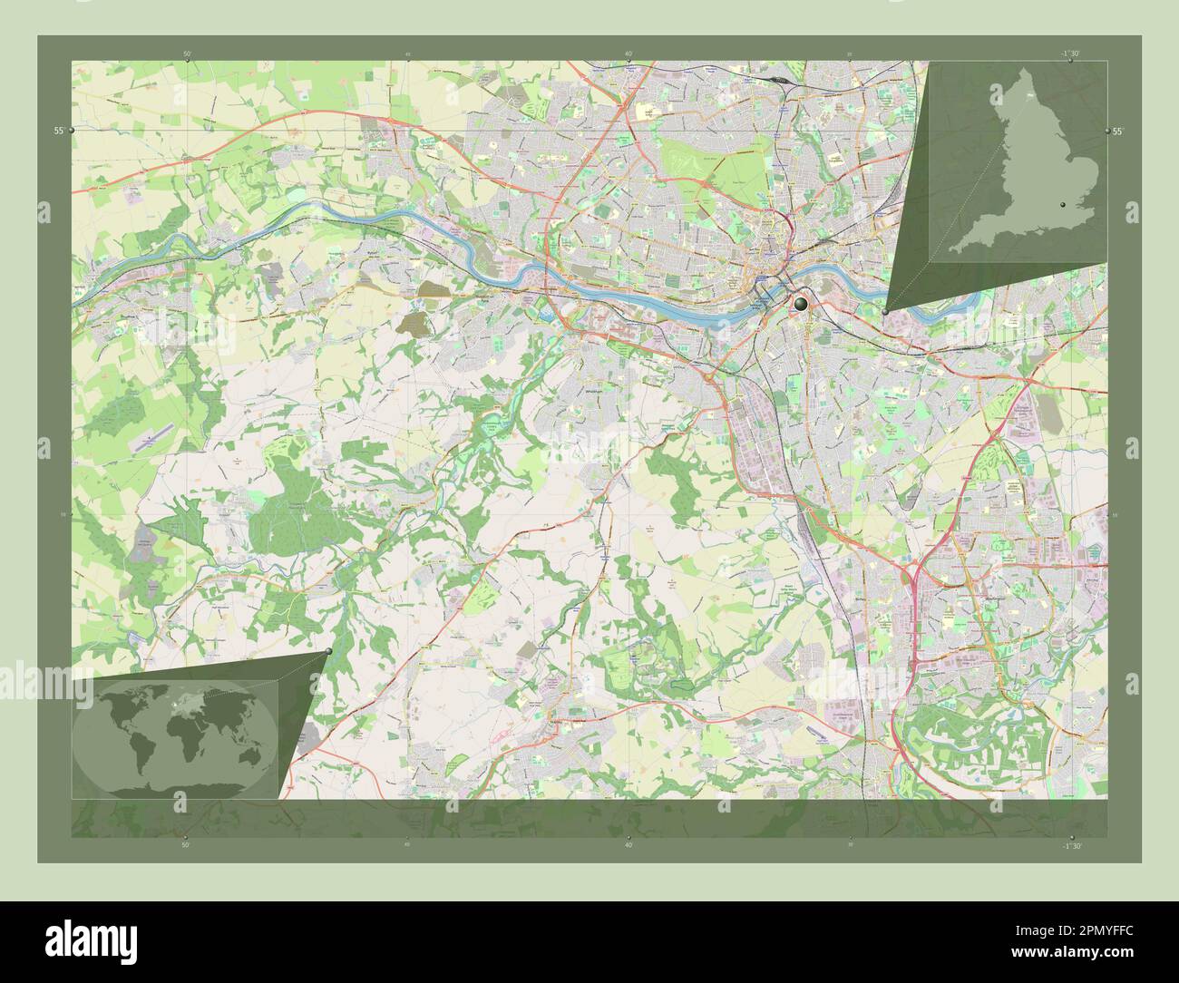 Gateshead, unitary authority of England - Great Britain. Open Street ...