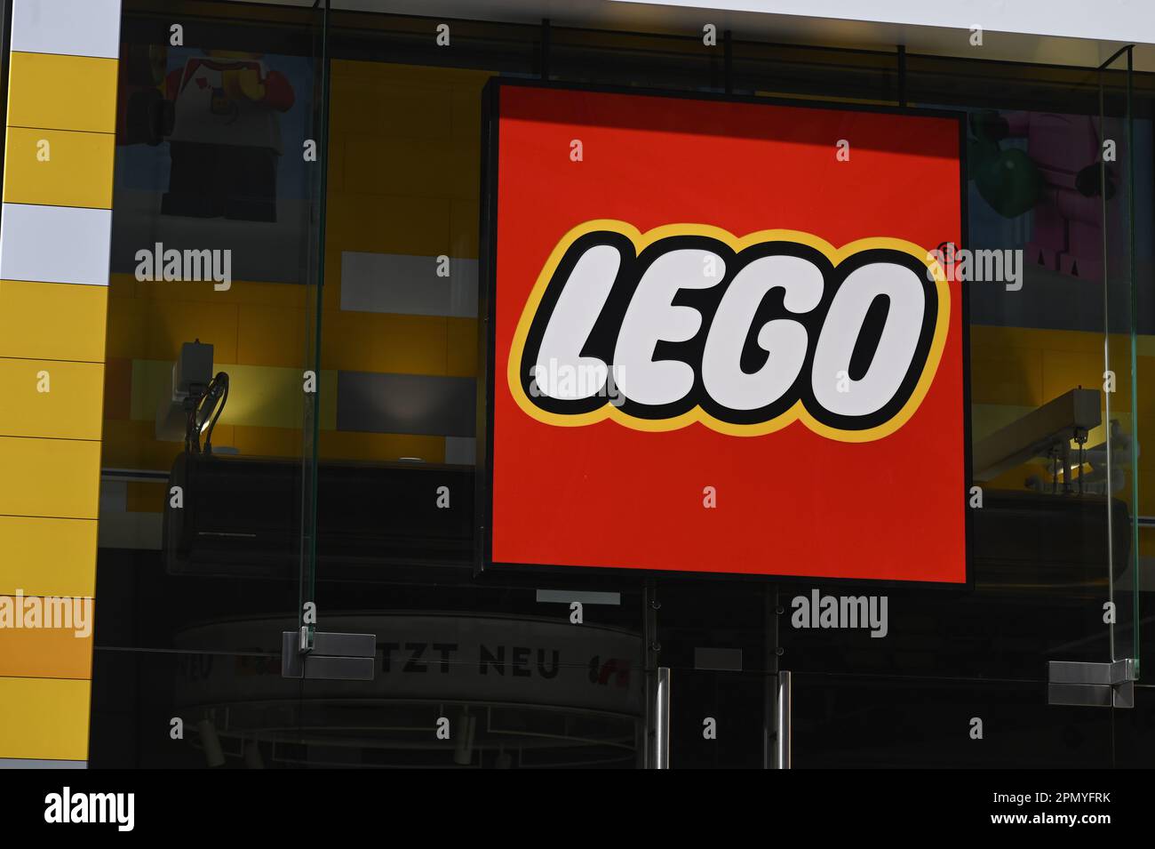 Cologne, Germany. 09th Apr, 2023. Logo, lettering a branch of the ...