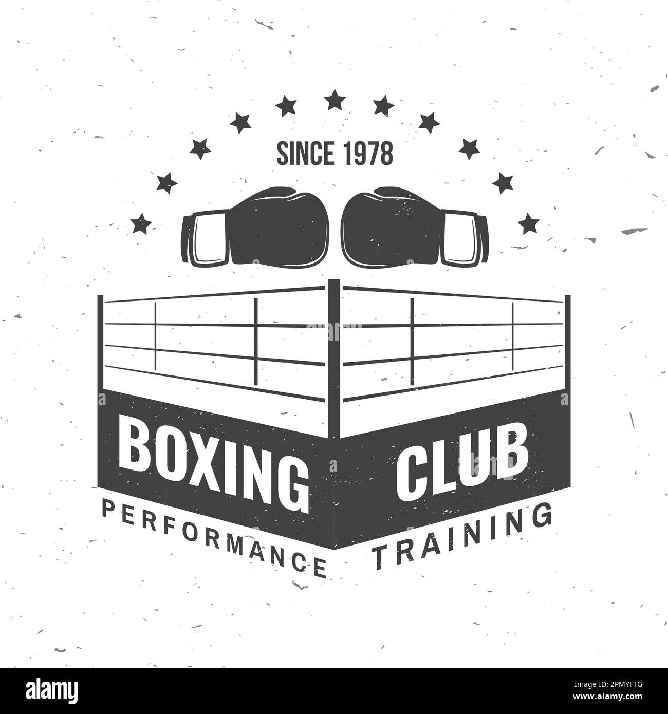 Boxing club badge, logo design. Vector illustration. For Boxing sport ...