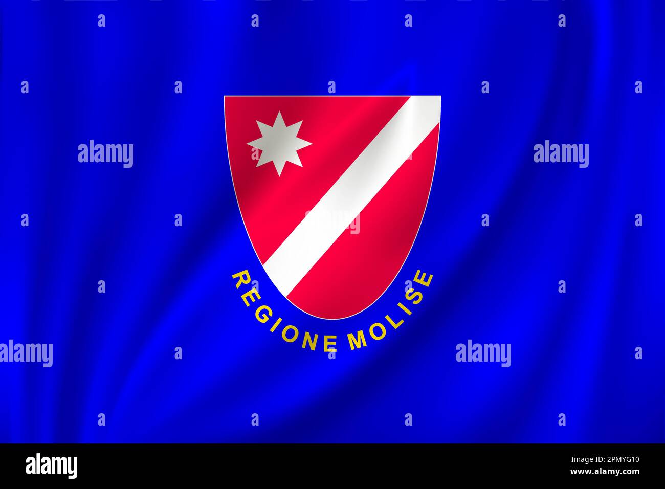 Flag of Molise waving in the wind on silk background. State Italy Stock Vector Image & Art - Alamy