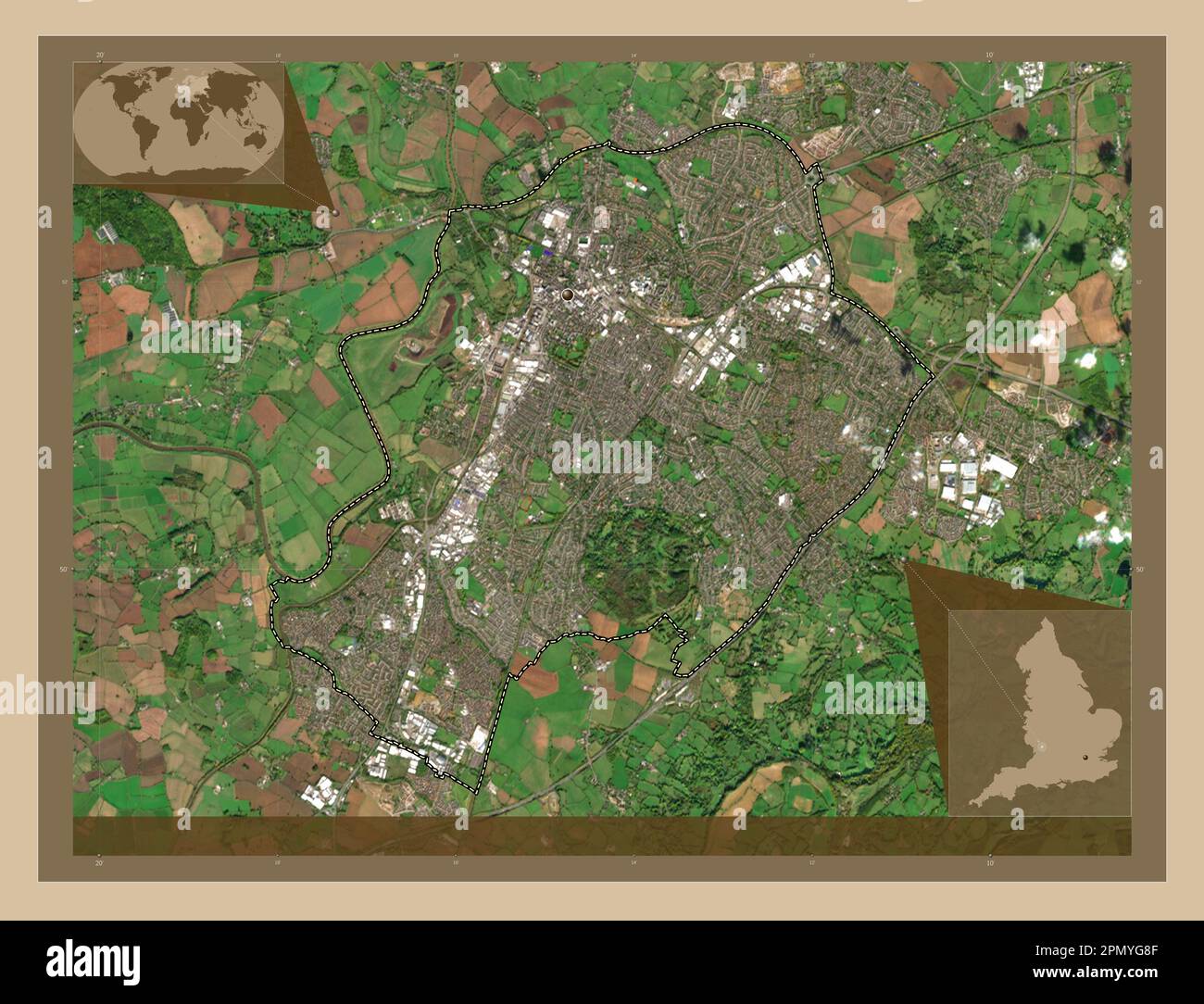 Gloucester, non metropolitan district of England - Great Britain. Low ...