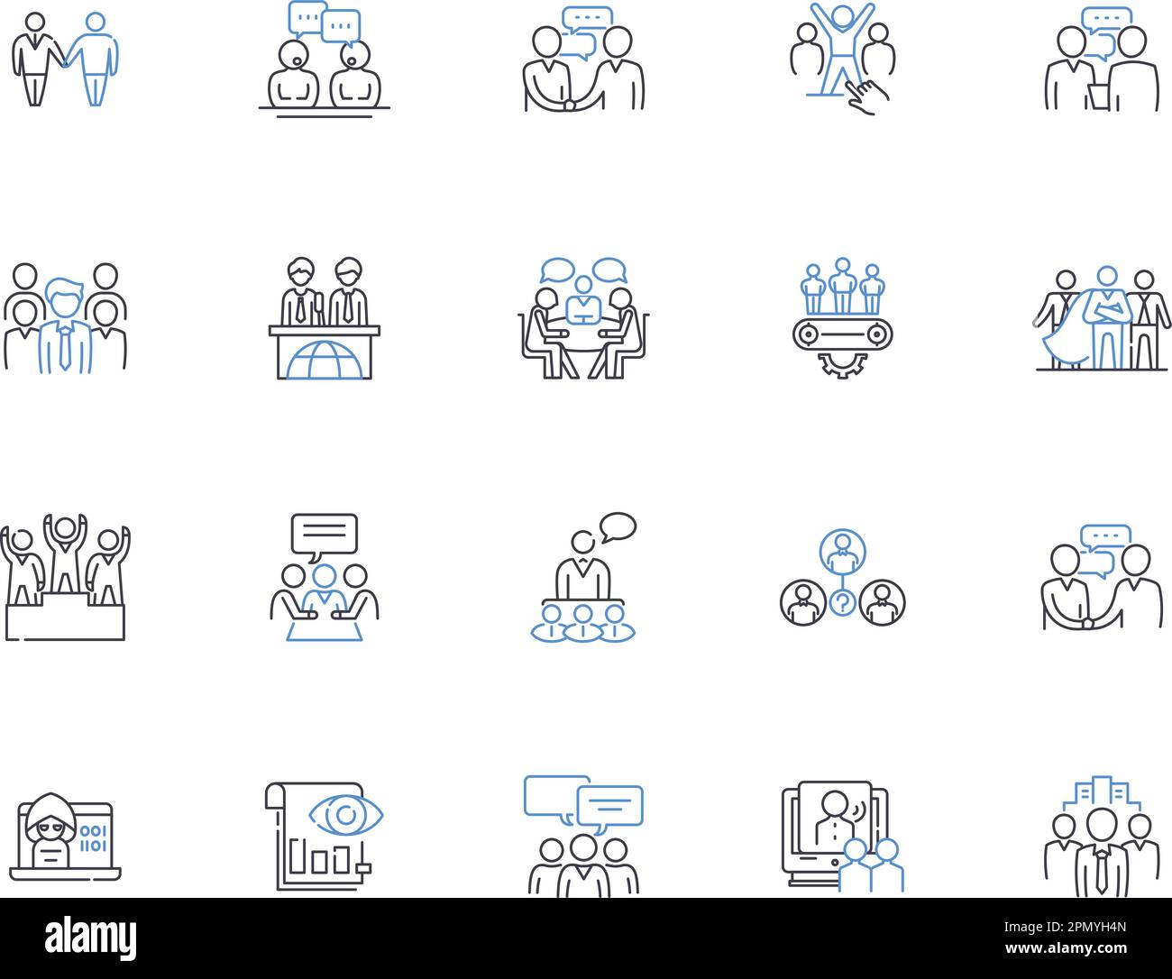 Franchise business outline icons collection. Franchise, Business ...