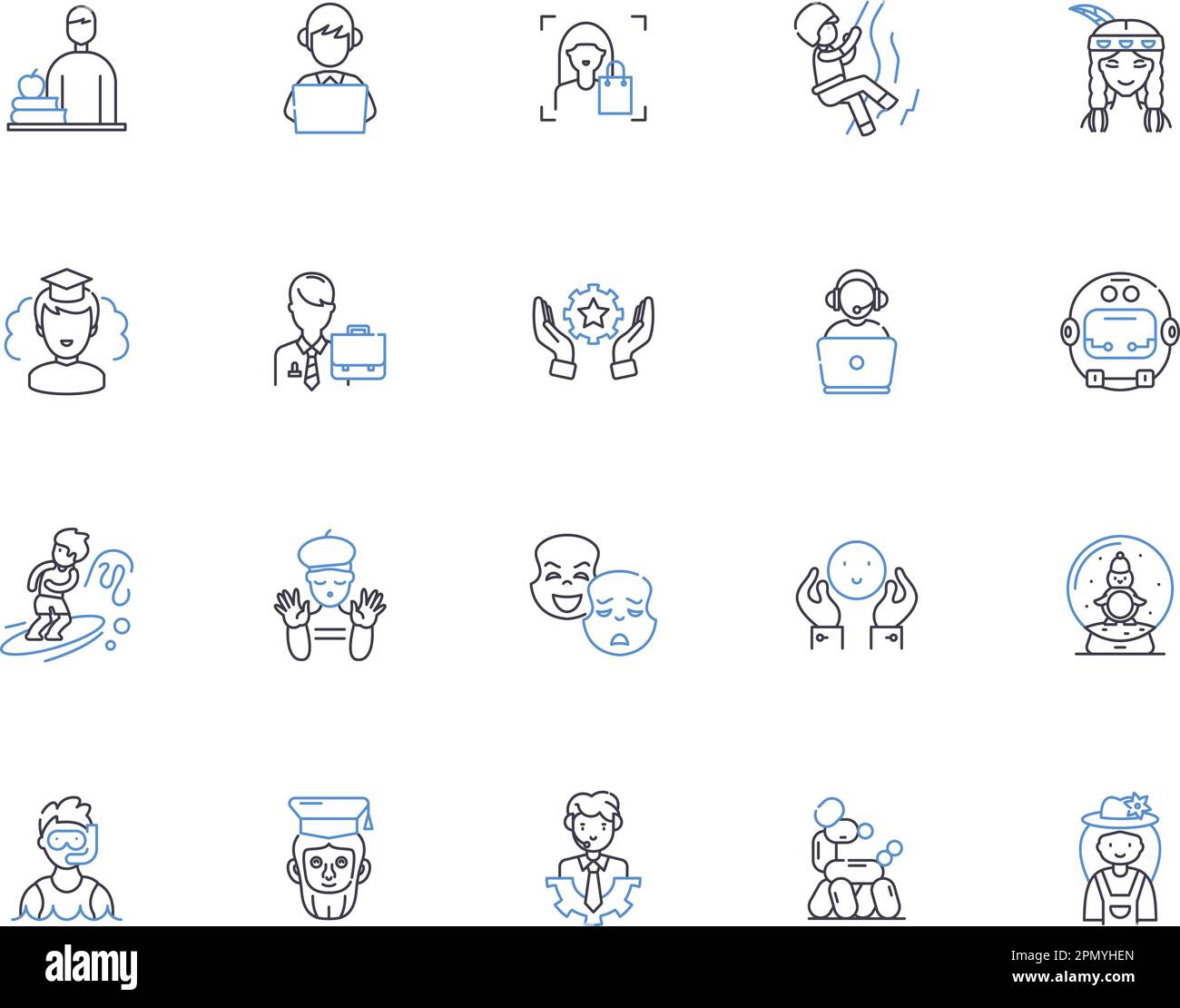 People management outline icons collection. People, Management ... People management outline icons collection. People, Management ...