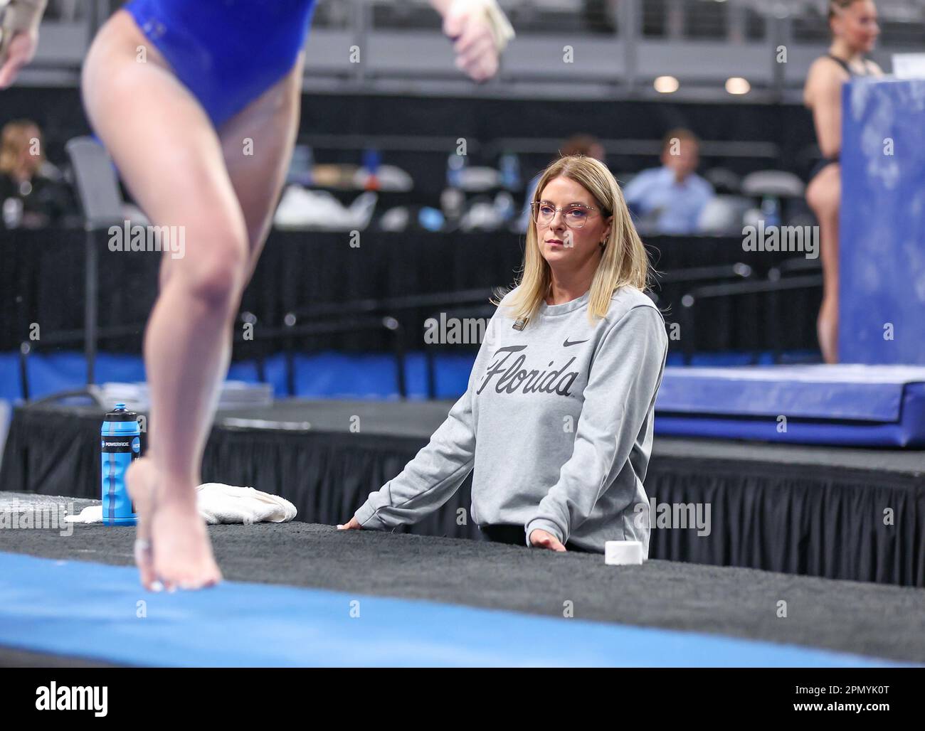 Women's college gymnastics coach hi-res stock photography and images ...