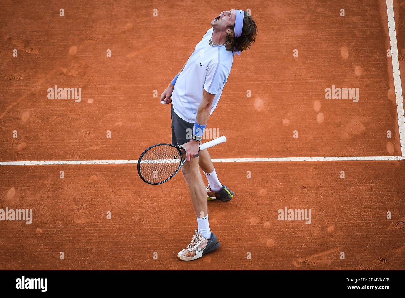 Roquebrune-Cap-Martin, France. 15th Apr, 2023. ANDREY RUBLEV of Russia ...