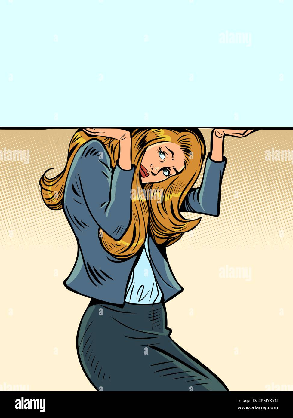 Pressure on office workers. Offers of services, goods for hard workers ...