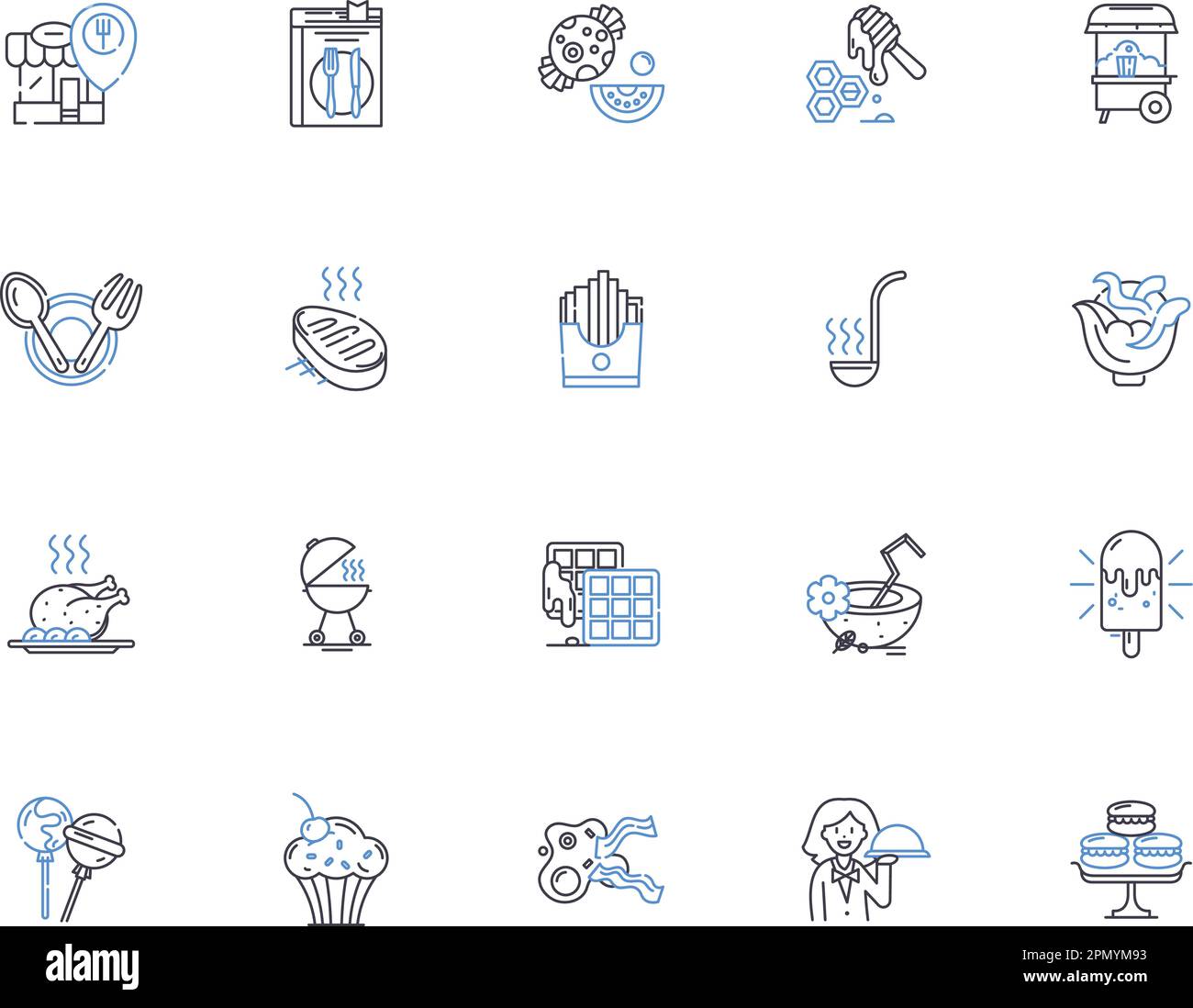 Meals outline icons collection. Food, Dish, Cuisine, Meal, Dinner ...