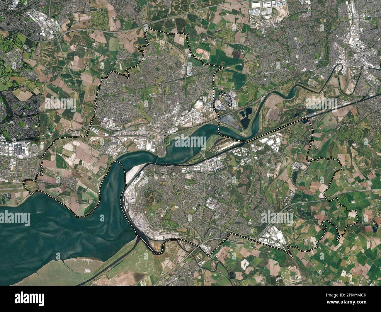 Halton, unitary authority of England - Great Britain. High resolution ...