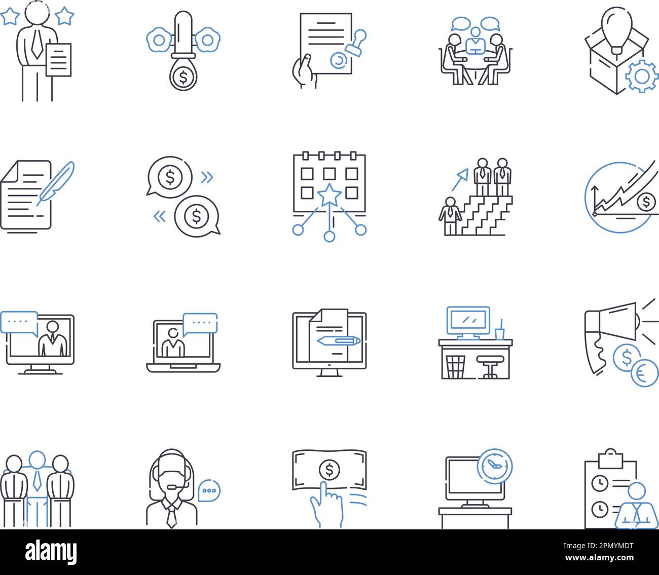 Product launch outline icons collection. Product, Launch, Release ...
