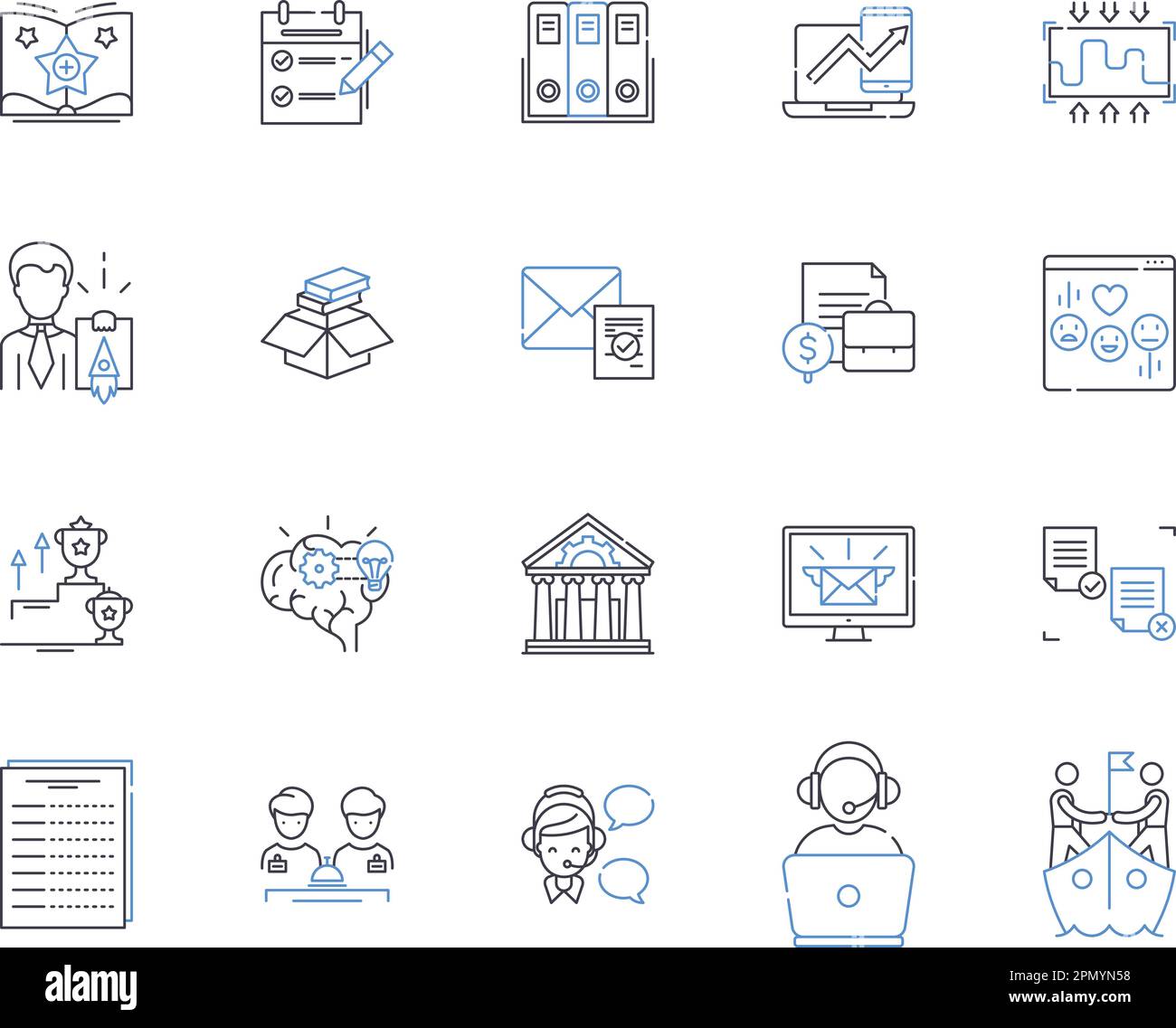 Business process outline icons collection. Processes, Business ... Business process outline icons collection. Processes, Business ...