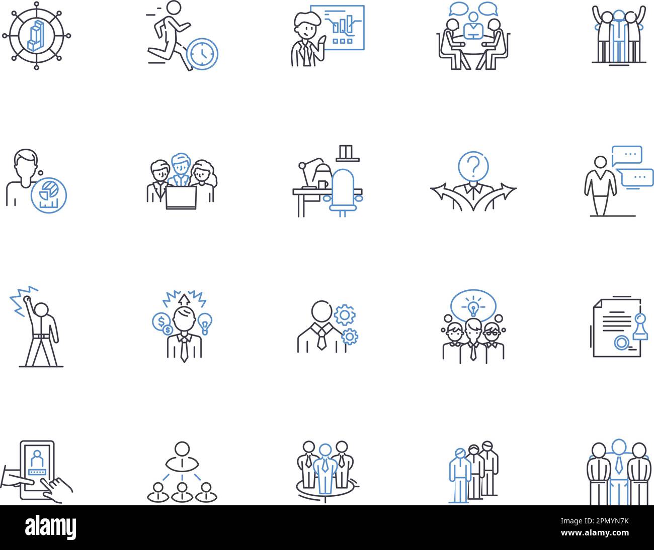 Task management outline icons collection. Organizing, Planning ... Task management outline icons collection. Organizing, Planning ...