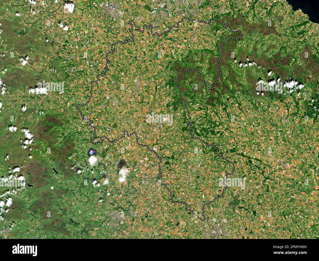 Hambleton, non metropolitan district of England - Great Britain. Low ...