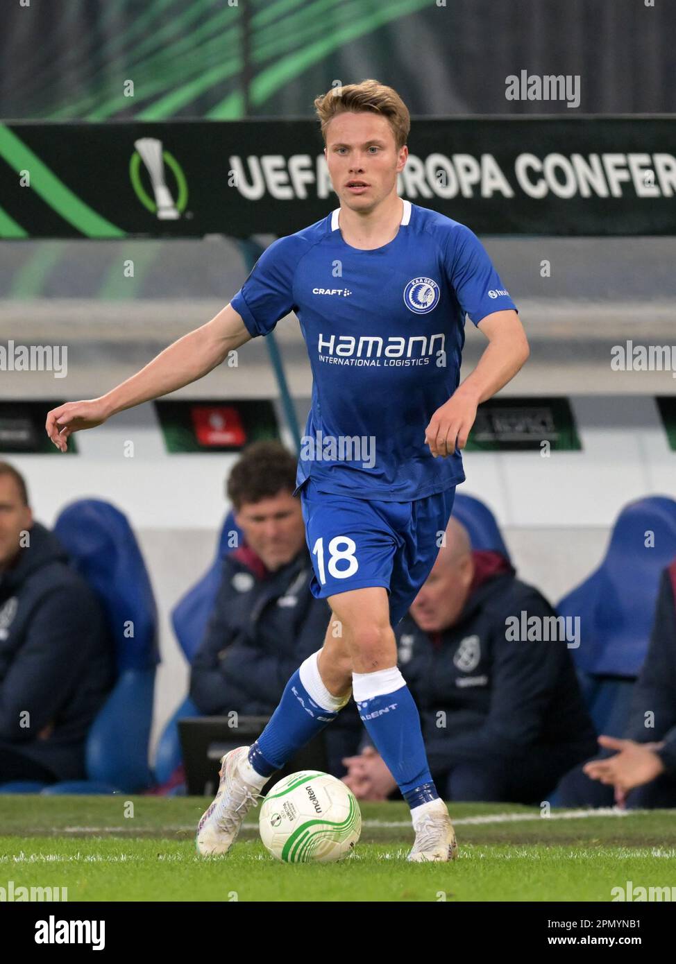 GENT - Matisse Samoise of KAA Gent during the UEFA Conference League ...