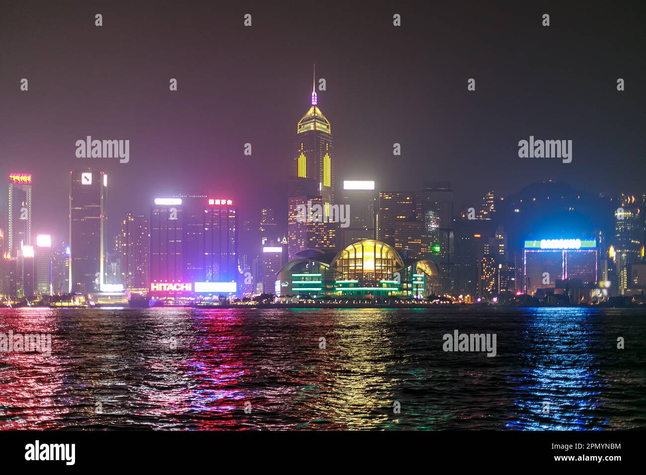Hong Kong Night Promenade Stock Photo - Alamy