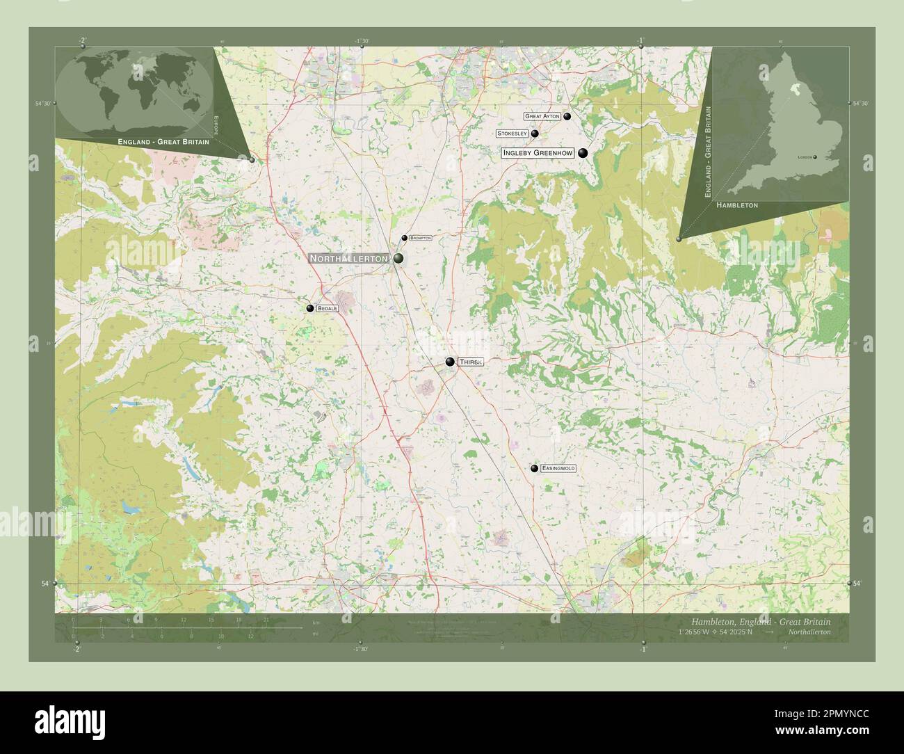 Hambleton, non metropolitan district of England - Great Britain. Open ...