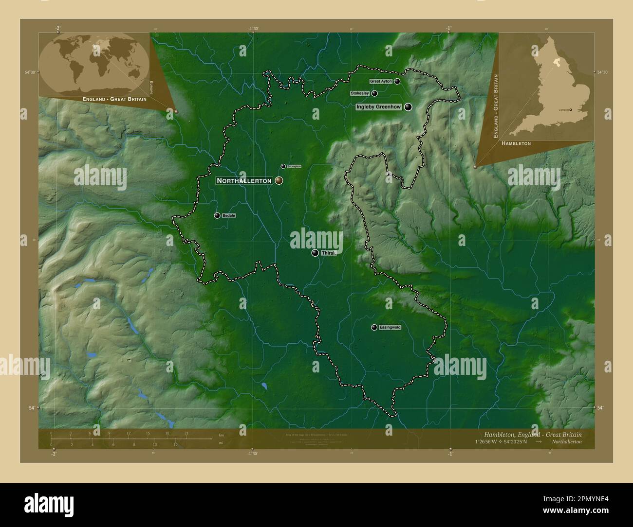 Hambleton, non metropolitan district of England - Great Britain ...